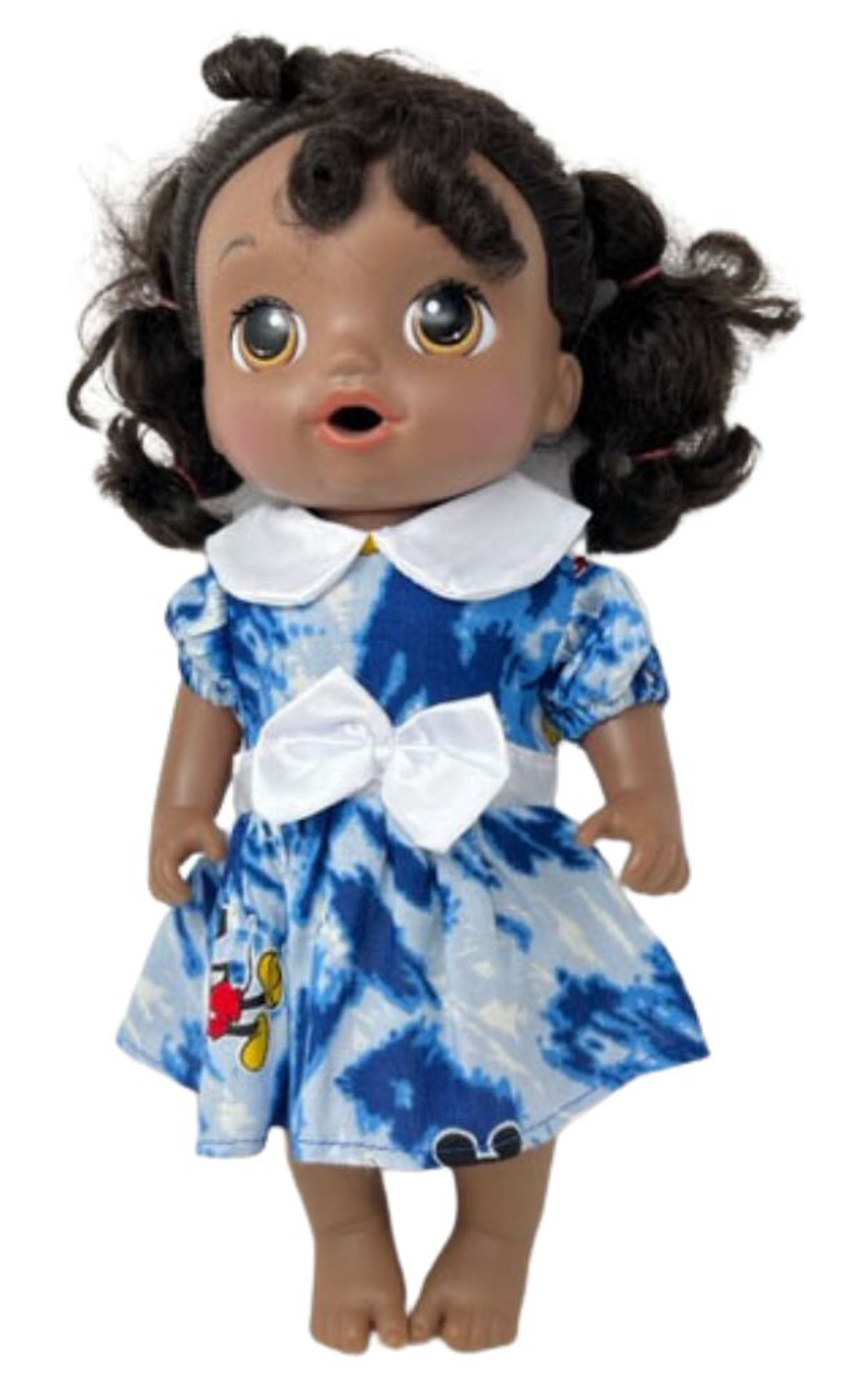 Doll Clothes Superstore Mickey Print Dress Fits14 Inch Baby Alive And ...