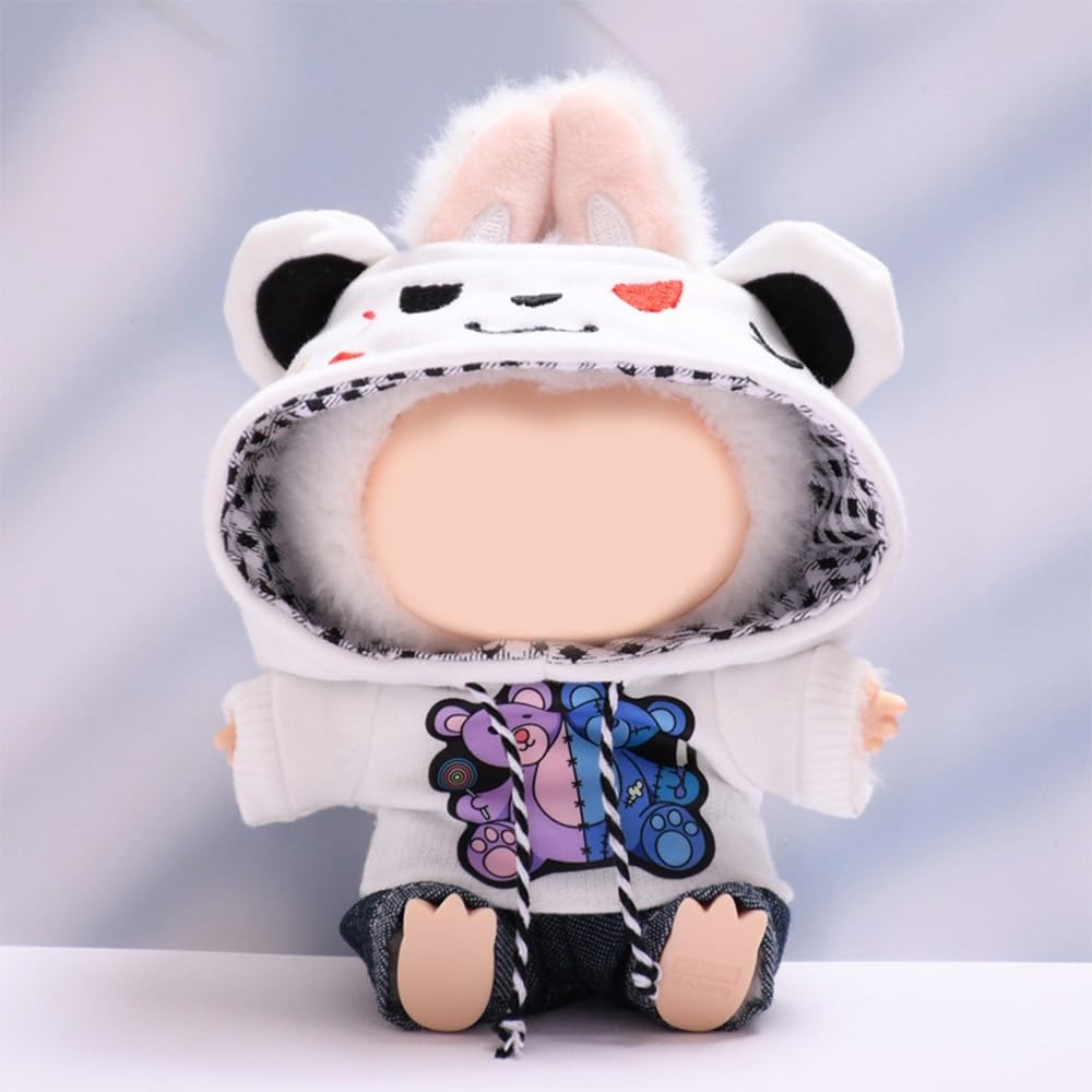 Doll Clothes for Labubu - Handmade Crochet Outfit for 17cm Labubu ...