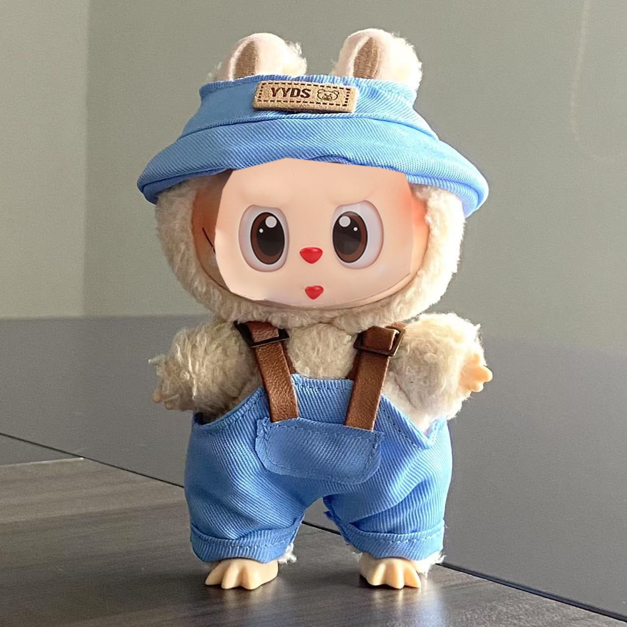 Doll Clothes overalls for 6.7in(17cm) Lbb Plush Toys, Vinyl Dolls, and ...