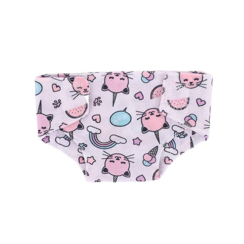Doll Diapers Cute Underwear Animal Fruit Print For 18Inch American Doll ...