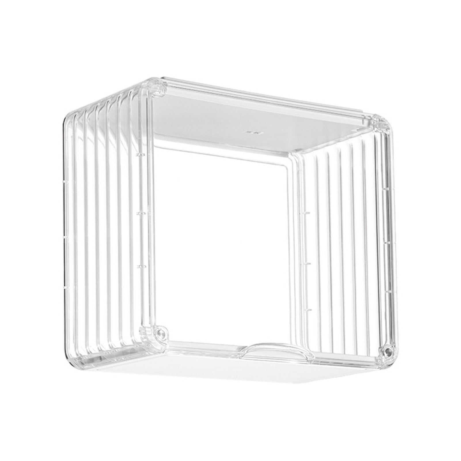 Doll Display Box House Room Dollhouse Cabinet Storage Case Transparent ...