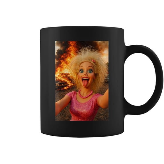 Doll Face Meme Expression Crazy Doll Hilarious Meme Coffee Mugs ...
