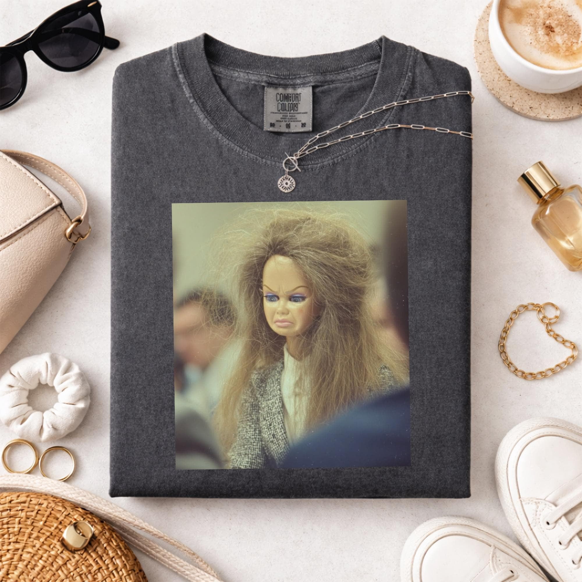 Doll Face Meme Shirt, Comfort Colors Doll Burnout Tee, Sarcastic Women ...