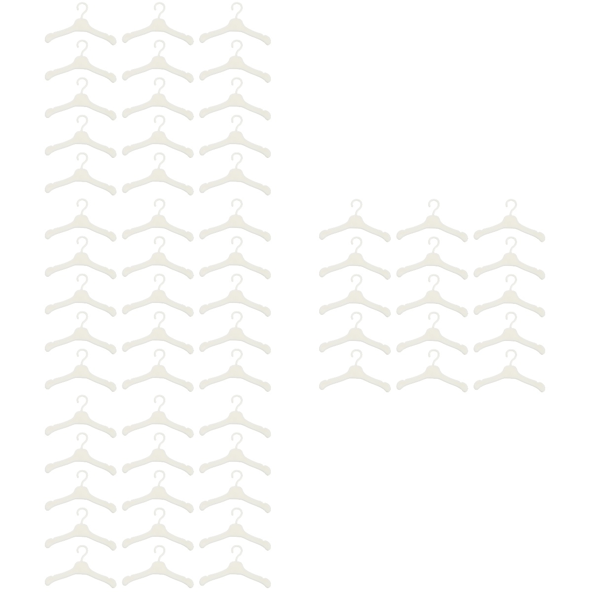 Doll Hanger 200 Pcs Clothes Hangers Girls Toys Dolls for Plastic Child ...