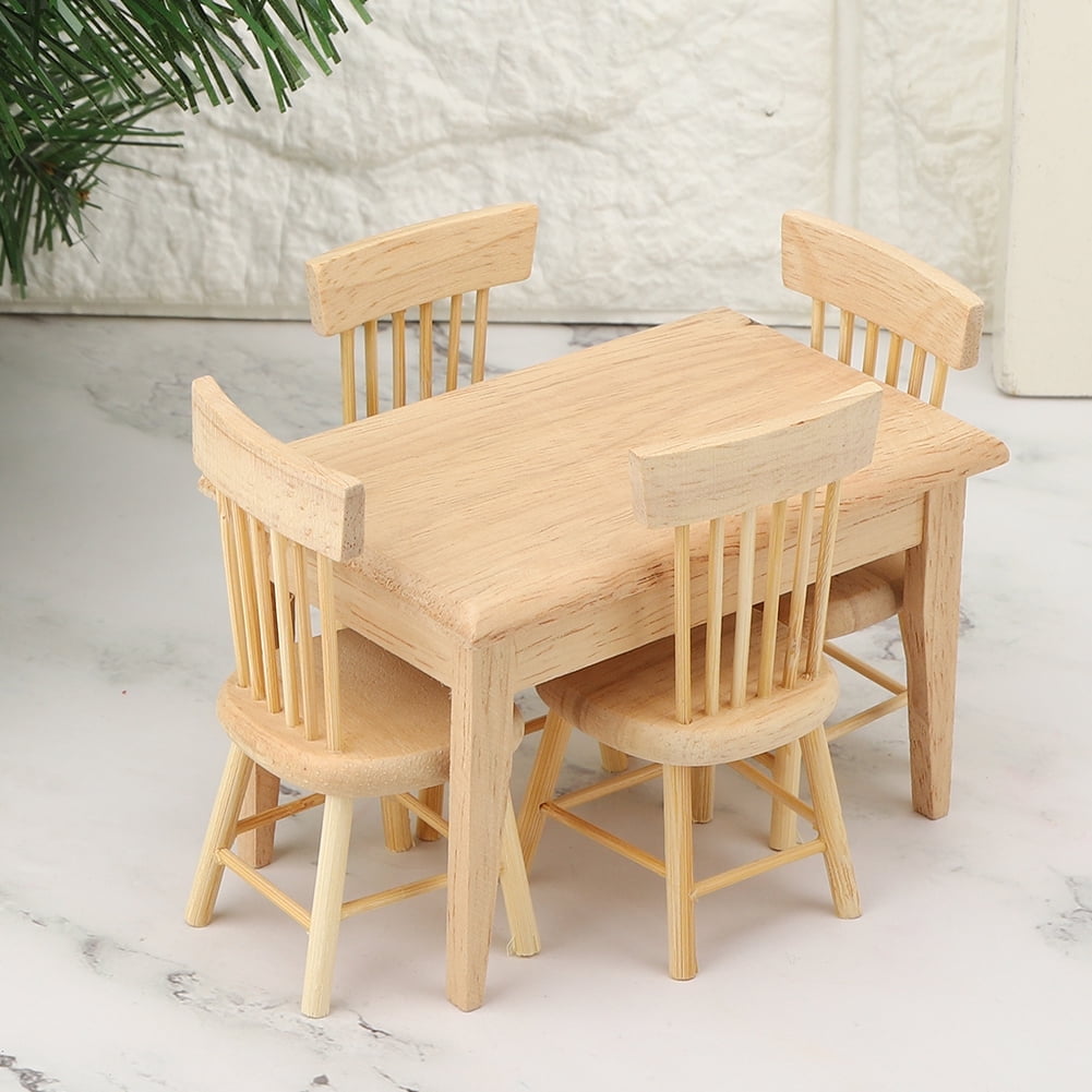 Doll House Furniture Miniature 1/12 Scale Accessories Dollhouse Table ...