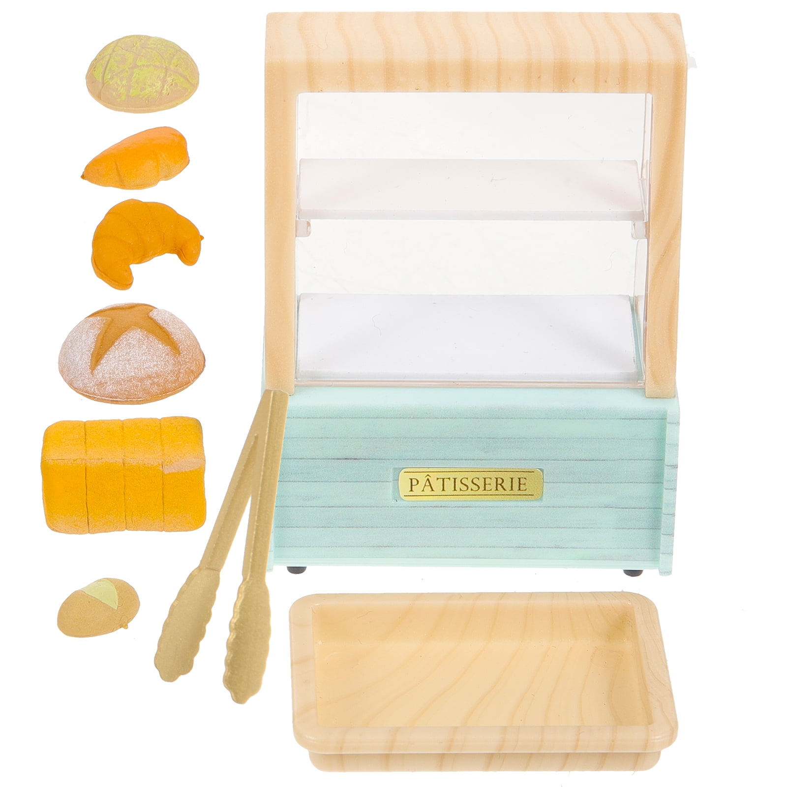 Doll House Mini Display Cabinet Dollhouse Miniature Food Cake Child ...