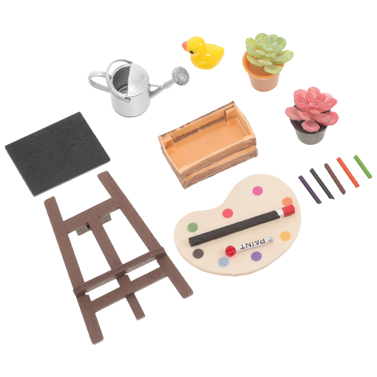 Doll House Model Toys Tiny Homes Miniatures Painting Kit Photo Props ...