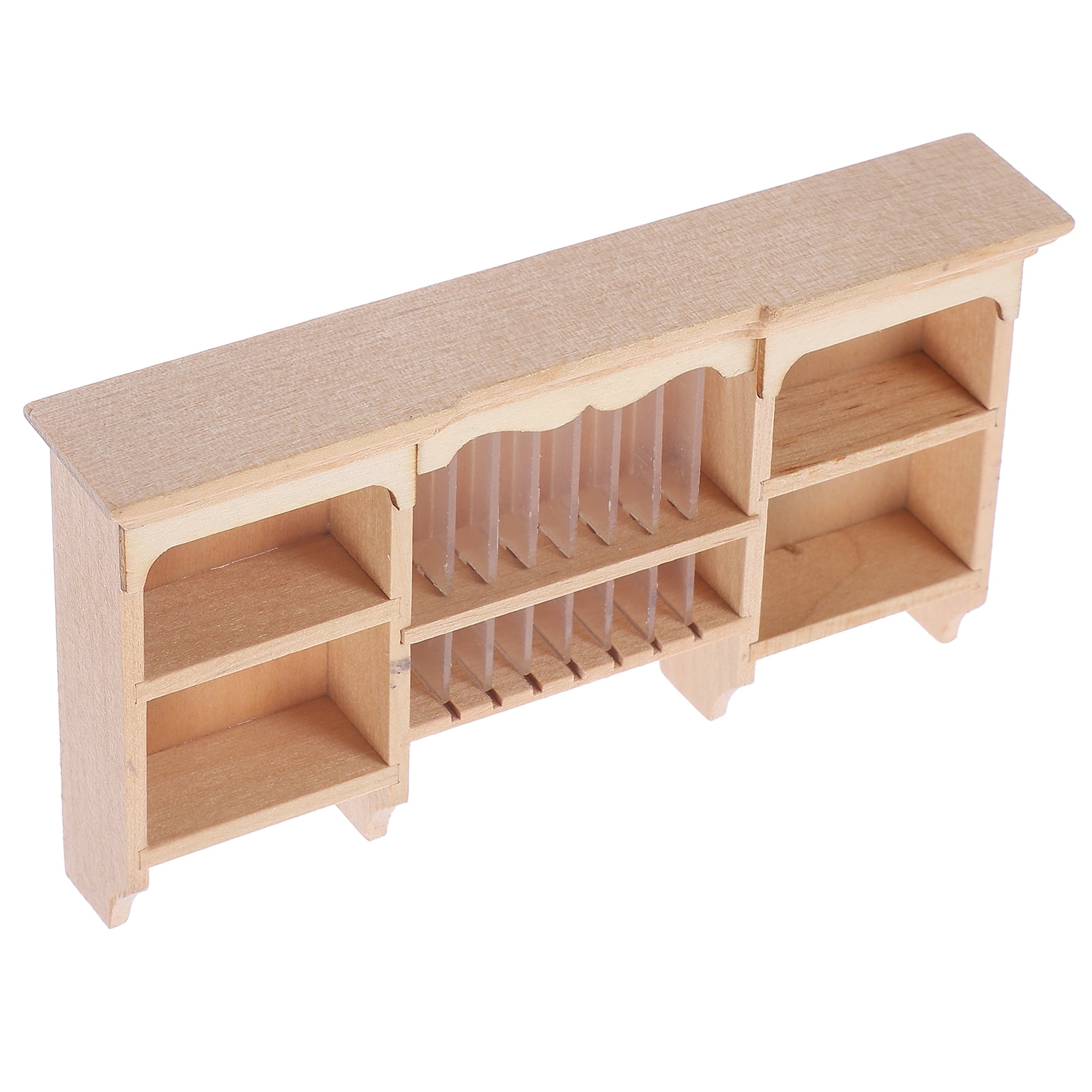 Doll House Rack Decor Mini Kitchen Furniture Miniature Wooden Wall ...