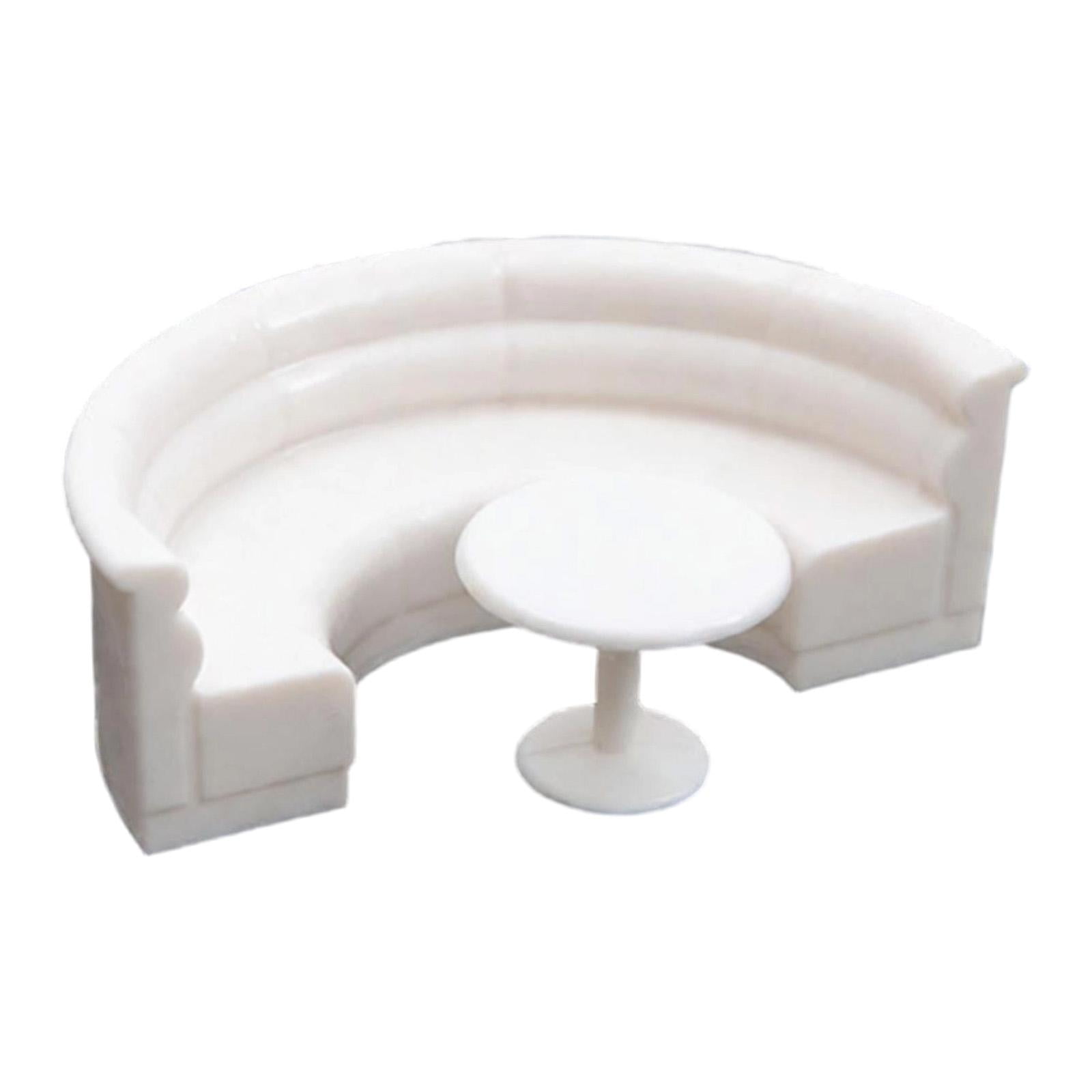 Doll House Sofa Chair Miniature 1:50 Scale ABS Material for Model Train ...