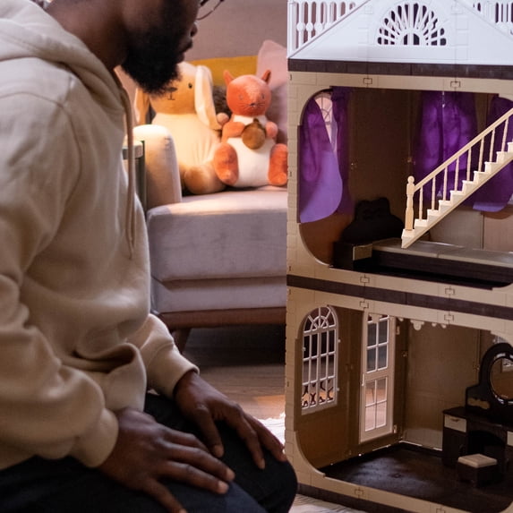 Miniature Dollhouse Staircase Kit with Wooden Stair Railing, Delicate ...
