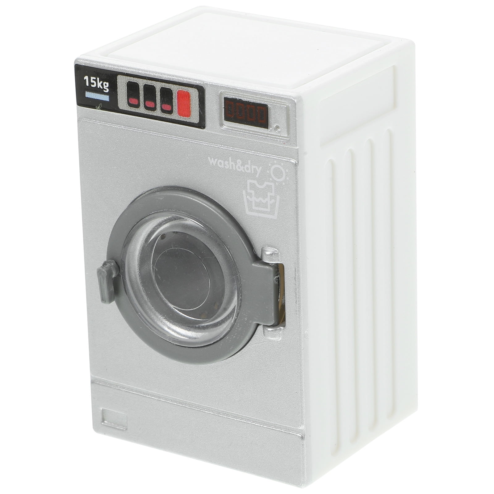 GETAJGHSD Dollhouse Washing Machine Silver 1Pack 2.2x1.4x1.2in ...