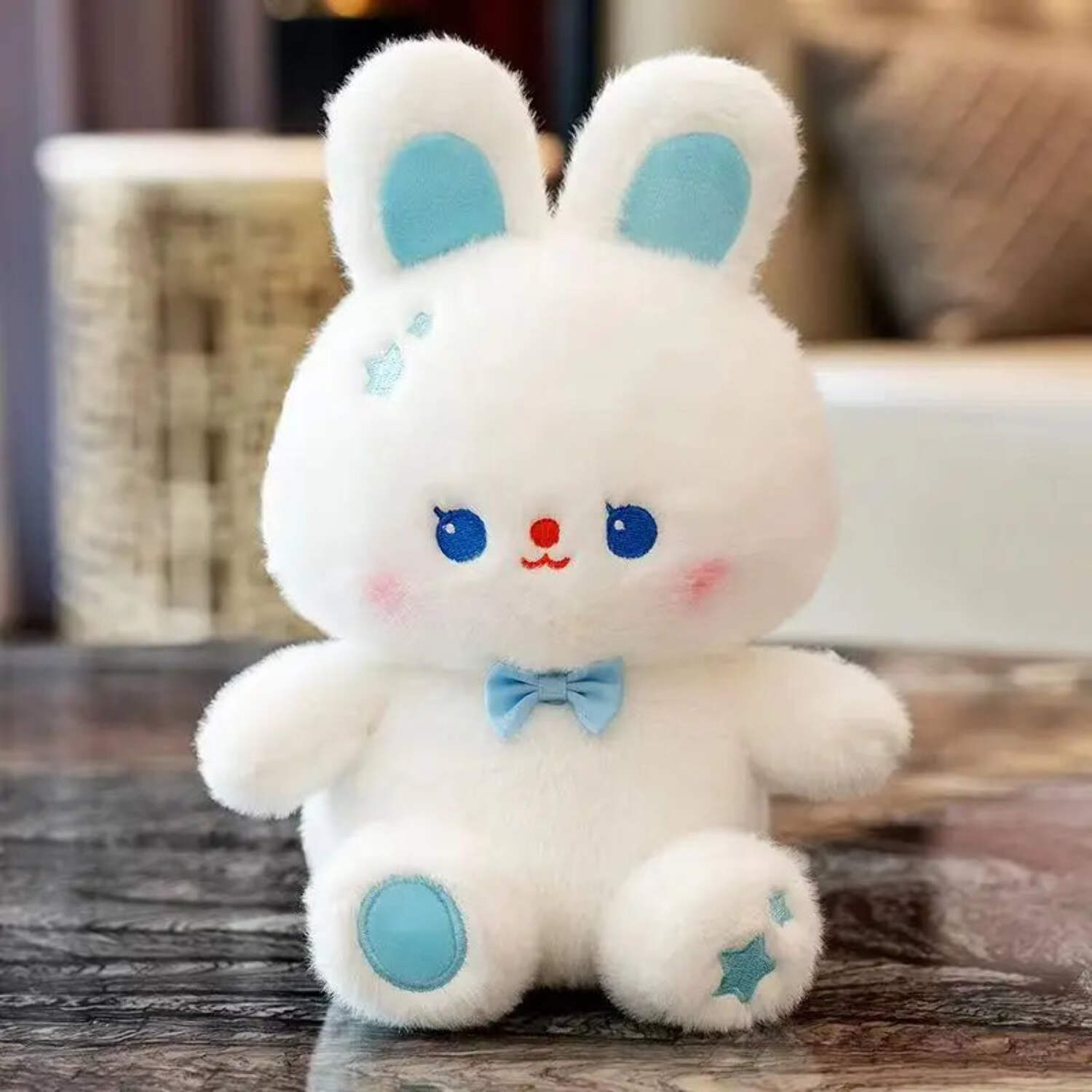 Doll Little Bear Bunny Doll White Children's Plush Toy Bow Tie Bear ...