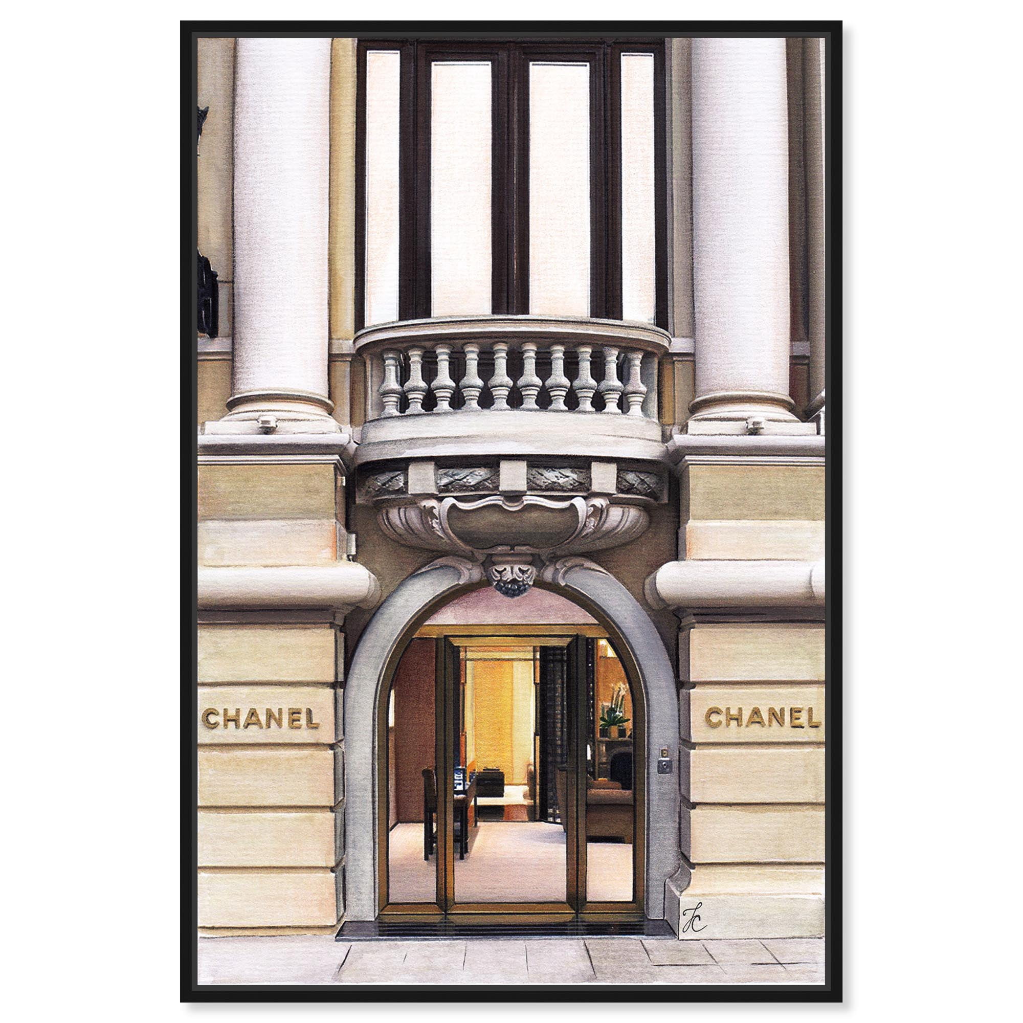 Doll Memories - Expensive Store in Paris Canvas Fashion Wall Art by Art ...