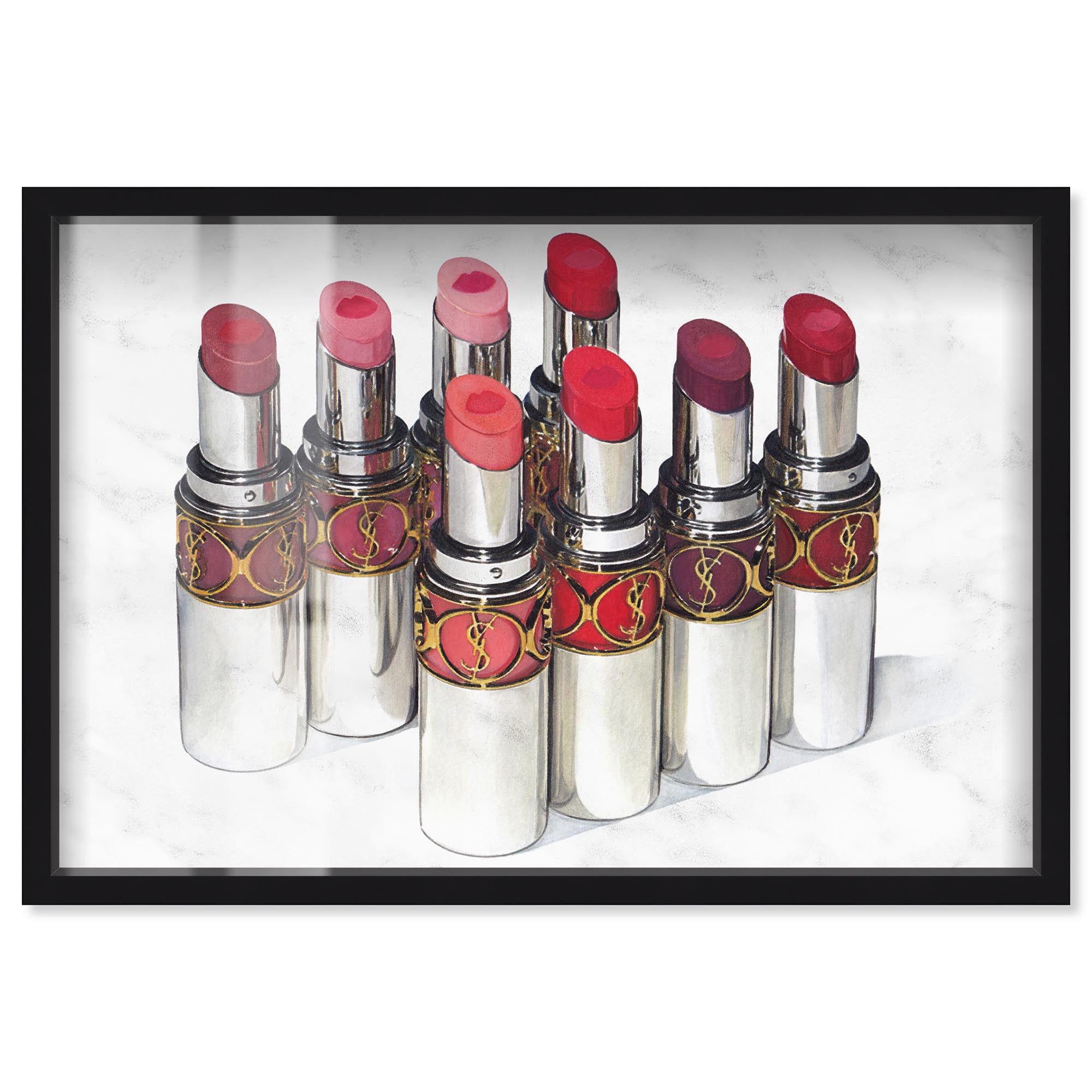 Doll Memories - Lipsticks 22 Shadowbox Print Fashion Illustration by ...