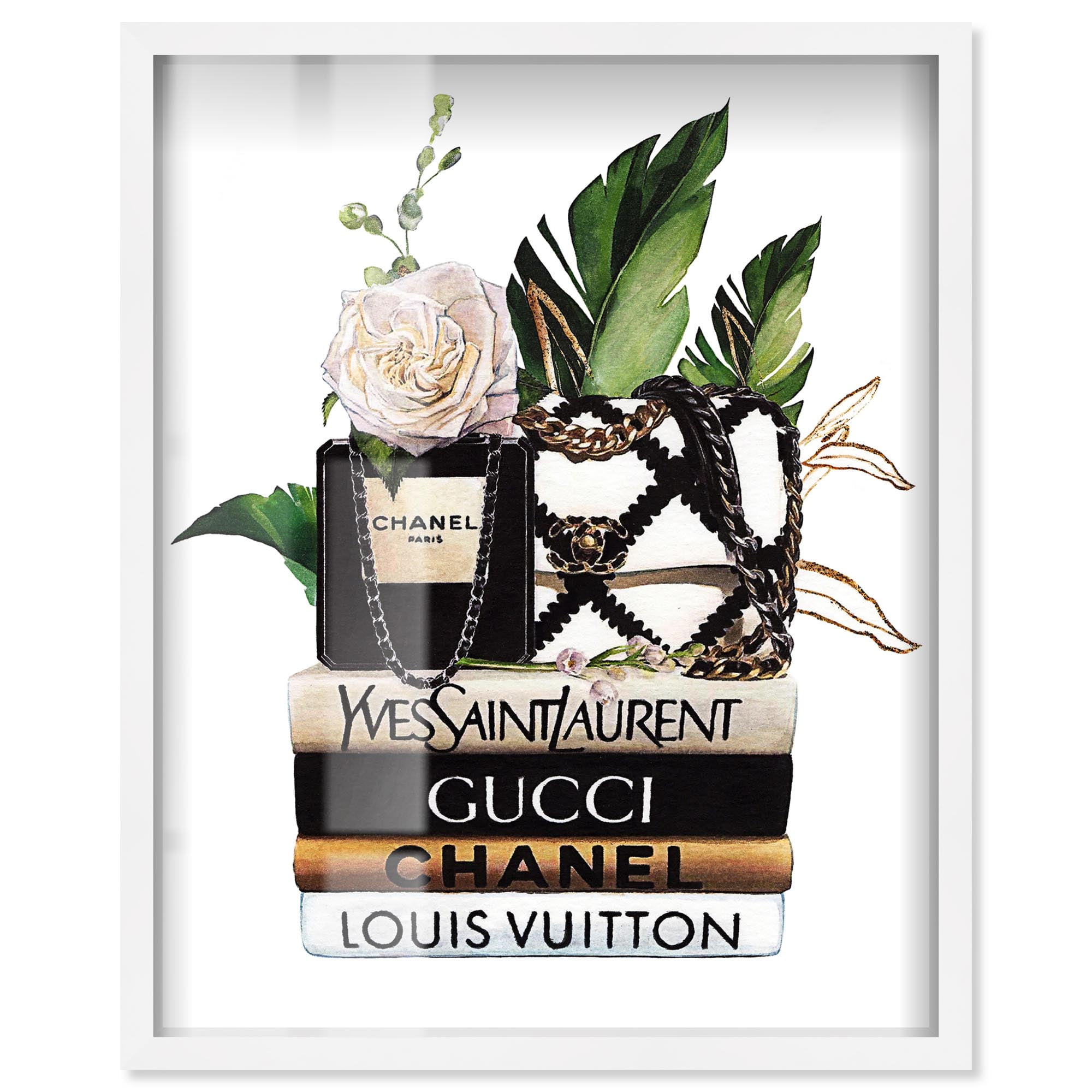 Doll Memories - Luxury Stack Details Shadowbox Print Modern Fashion Art ...