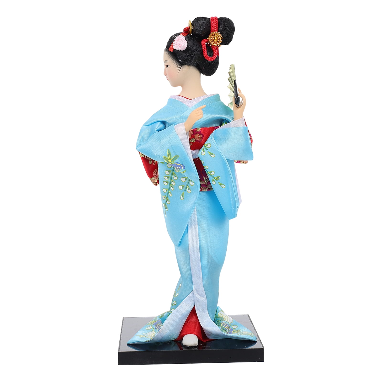 Doll Ornaments Home Decor Geisha Baby Decoration Retro Office Sky-blue ...