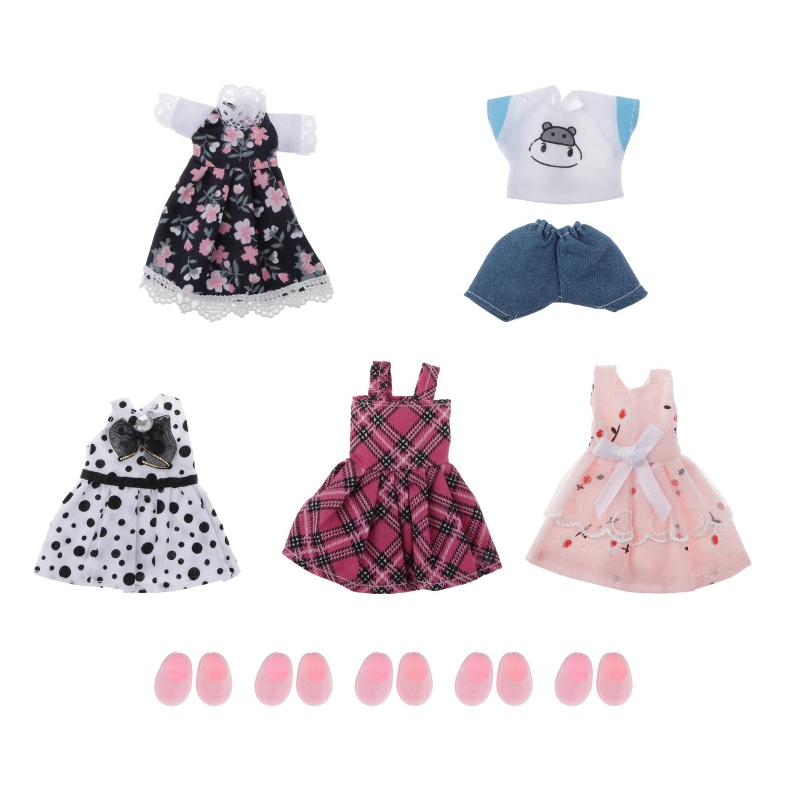 Doll Outfits,1/12 Doll Dress,OB11 Doll Skirt,16cm Doll Clothes,Fashion ...