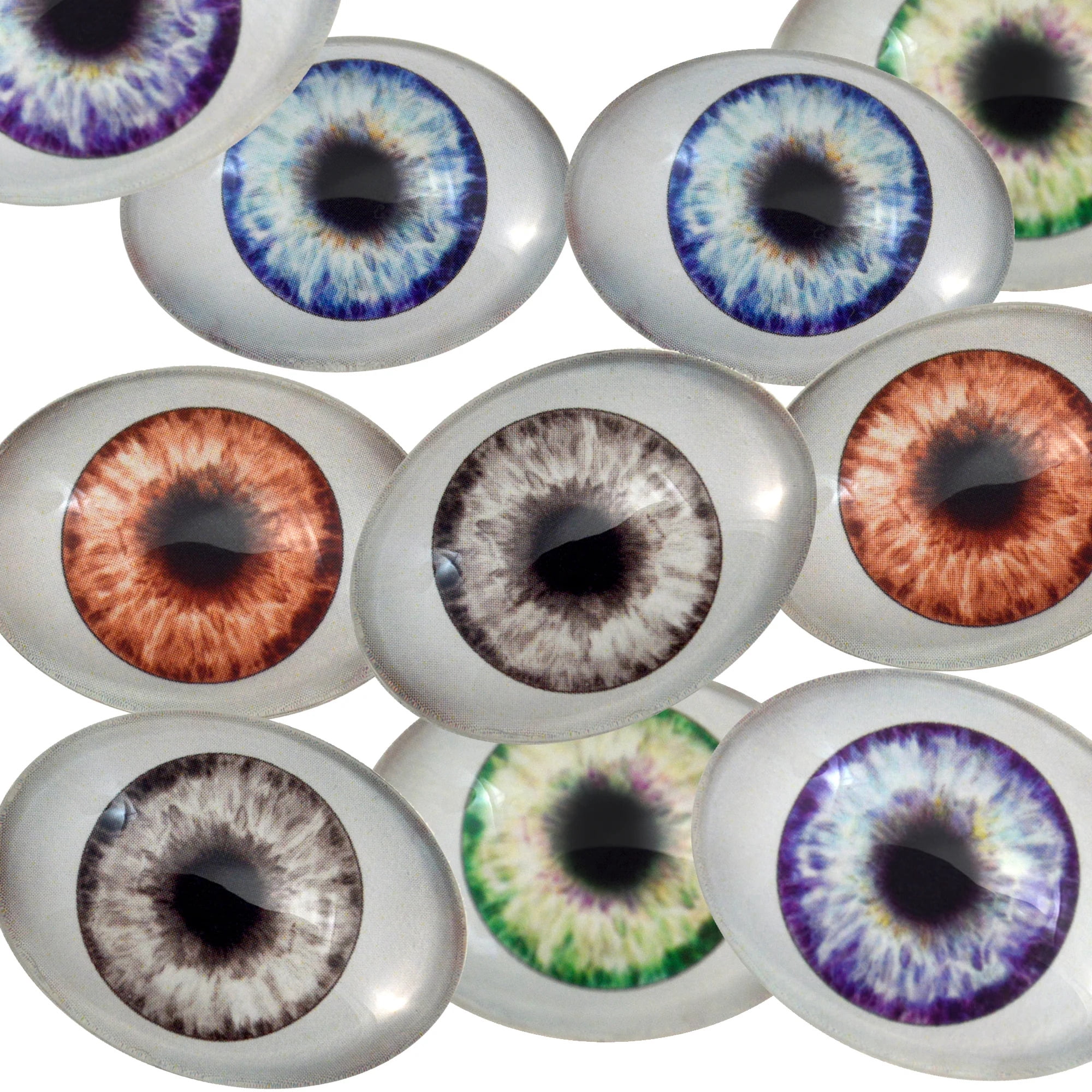Doll Oval Glass Eyes 5 Pair Bulk Bundle - Walmart.com