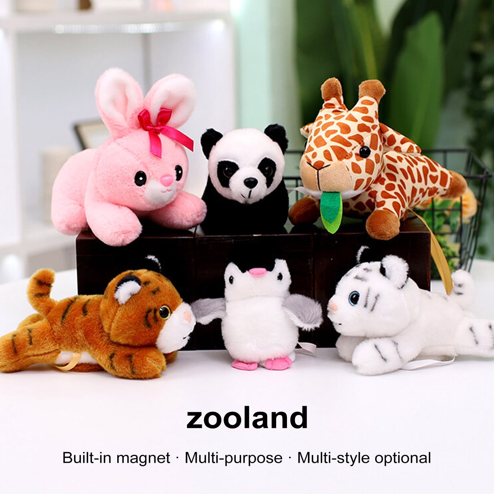 Doll Pendant Adorable Plush Doll Ornament Animal Shapes Magnet ...