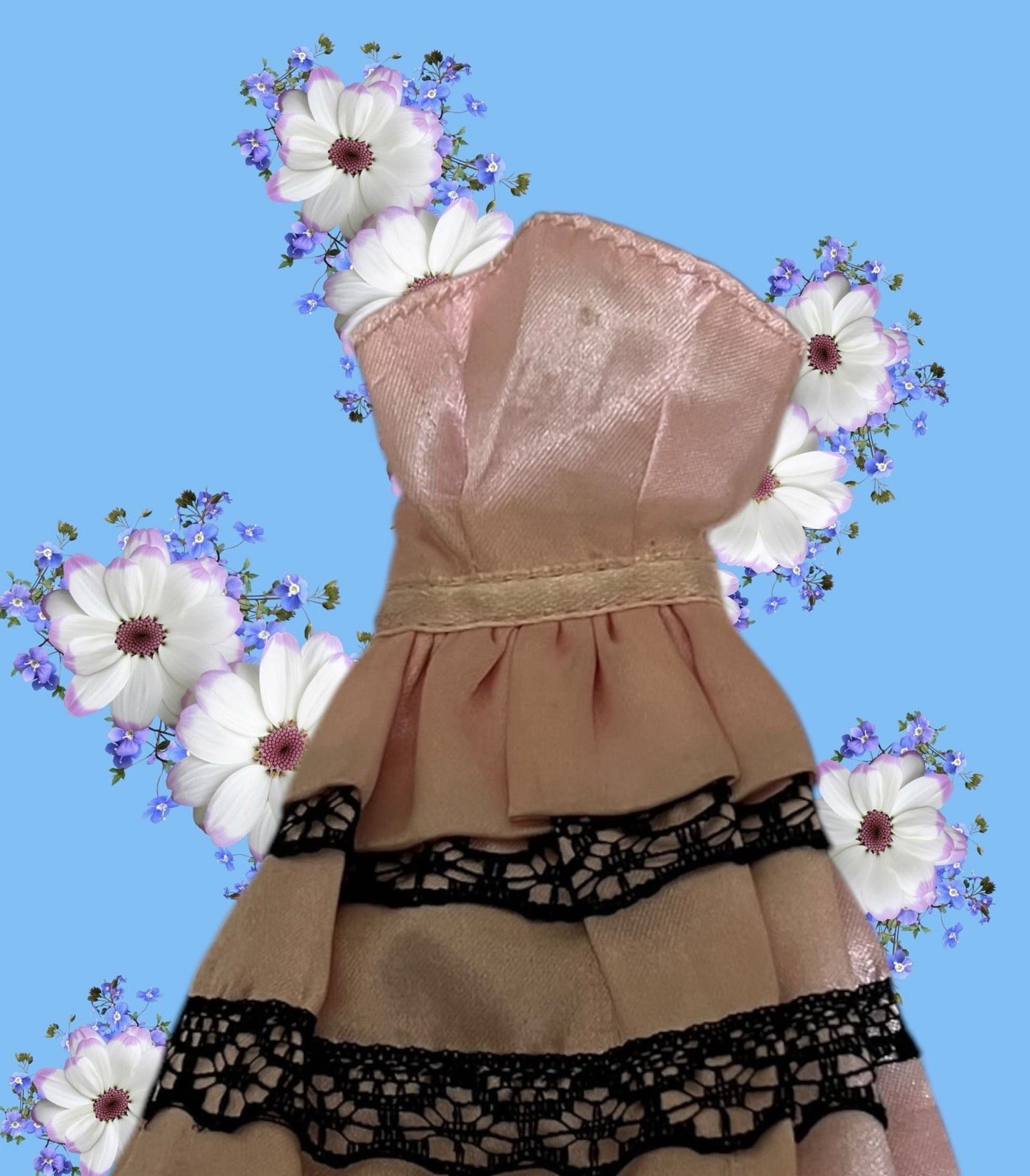 Lol Surprise Doll OMG Bratz Doll Pink Prom Dress Black Lace - Walmart.com