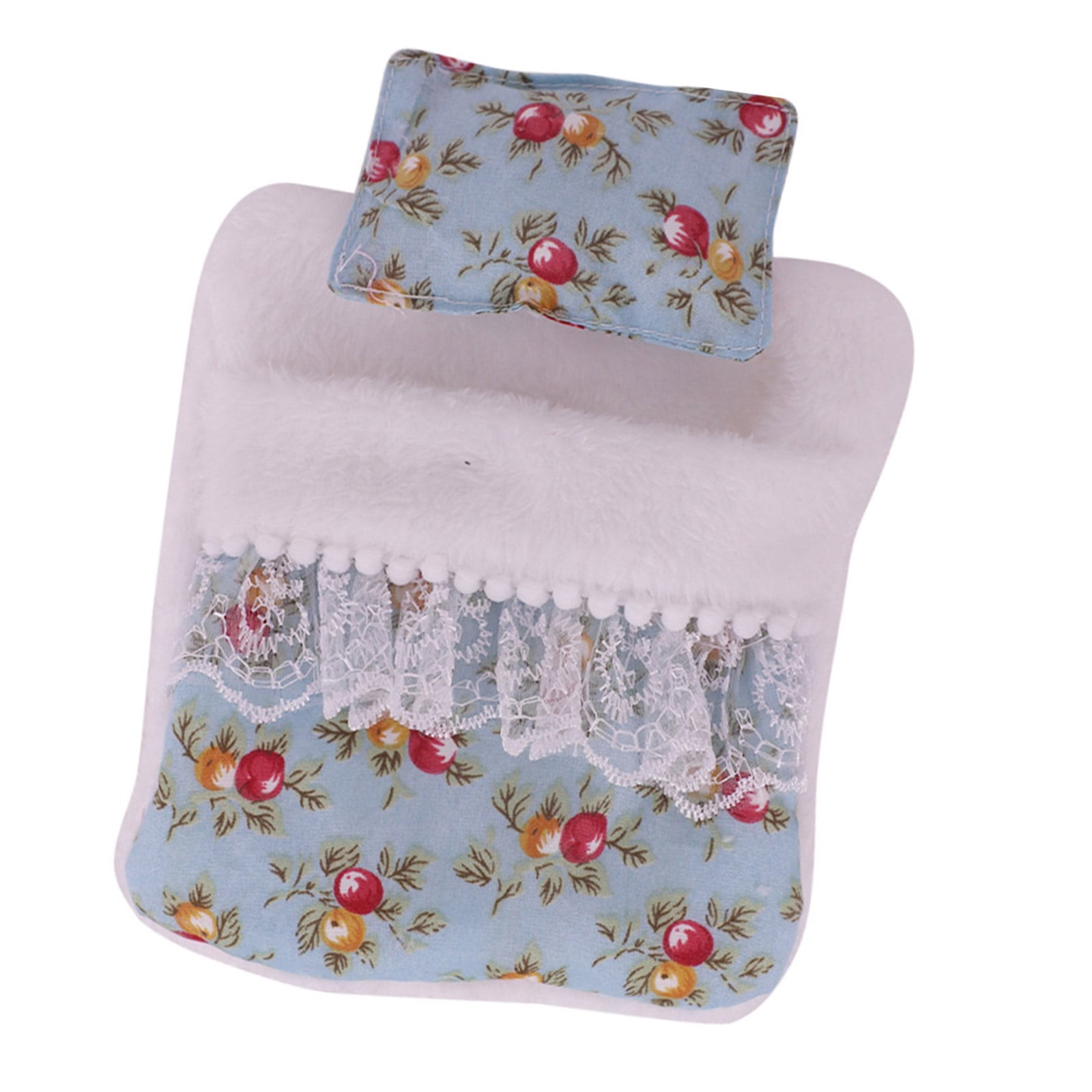 Doll Sleeping Bag Pillow Set Fashion Flower Pattern Doll Accessories ...