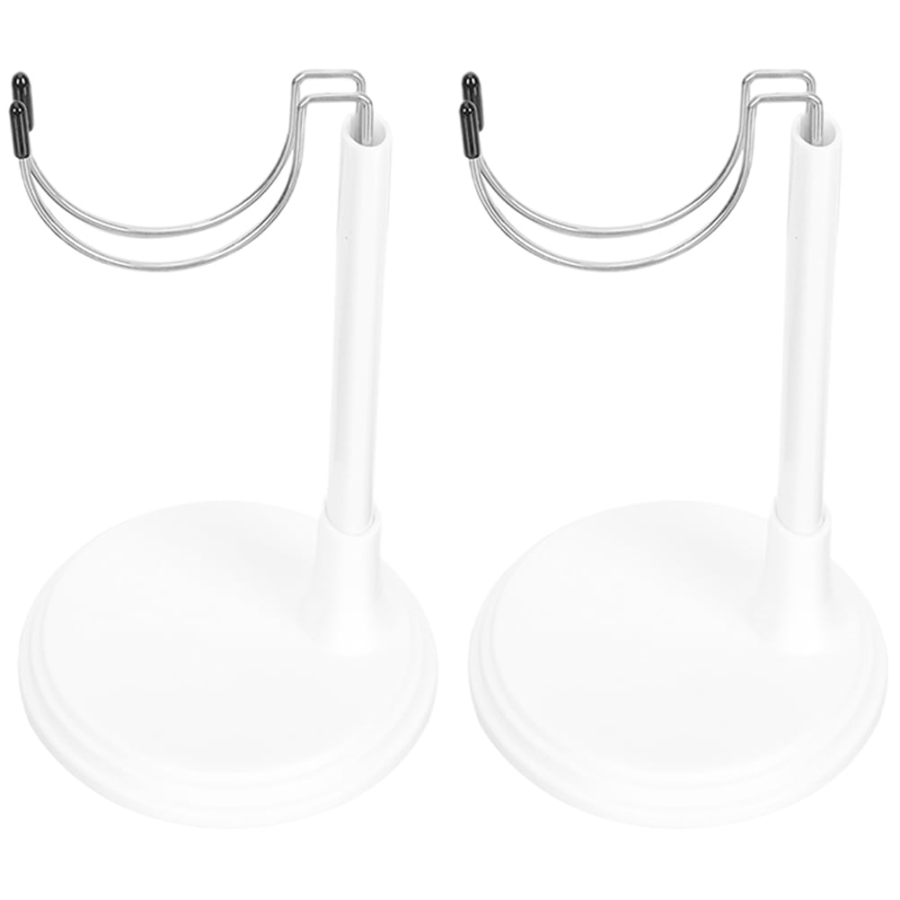 Doll Stand Puppet Baby Display Shelves White Put Figures Rack Action ...