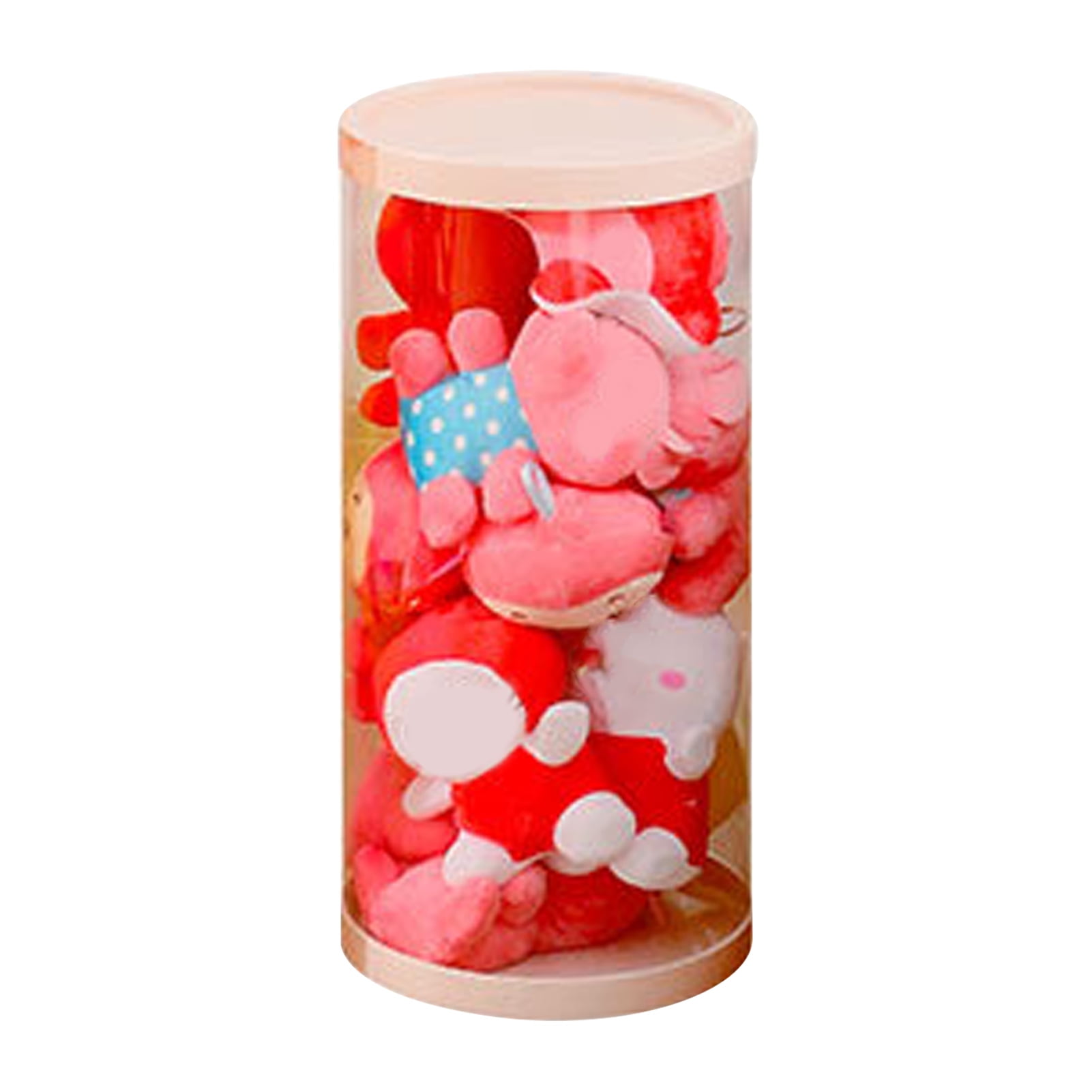 Doll Storage Bucket Stuffed Animal Toys Organizer Transparent Rotatable ...