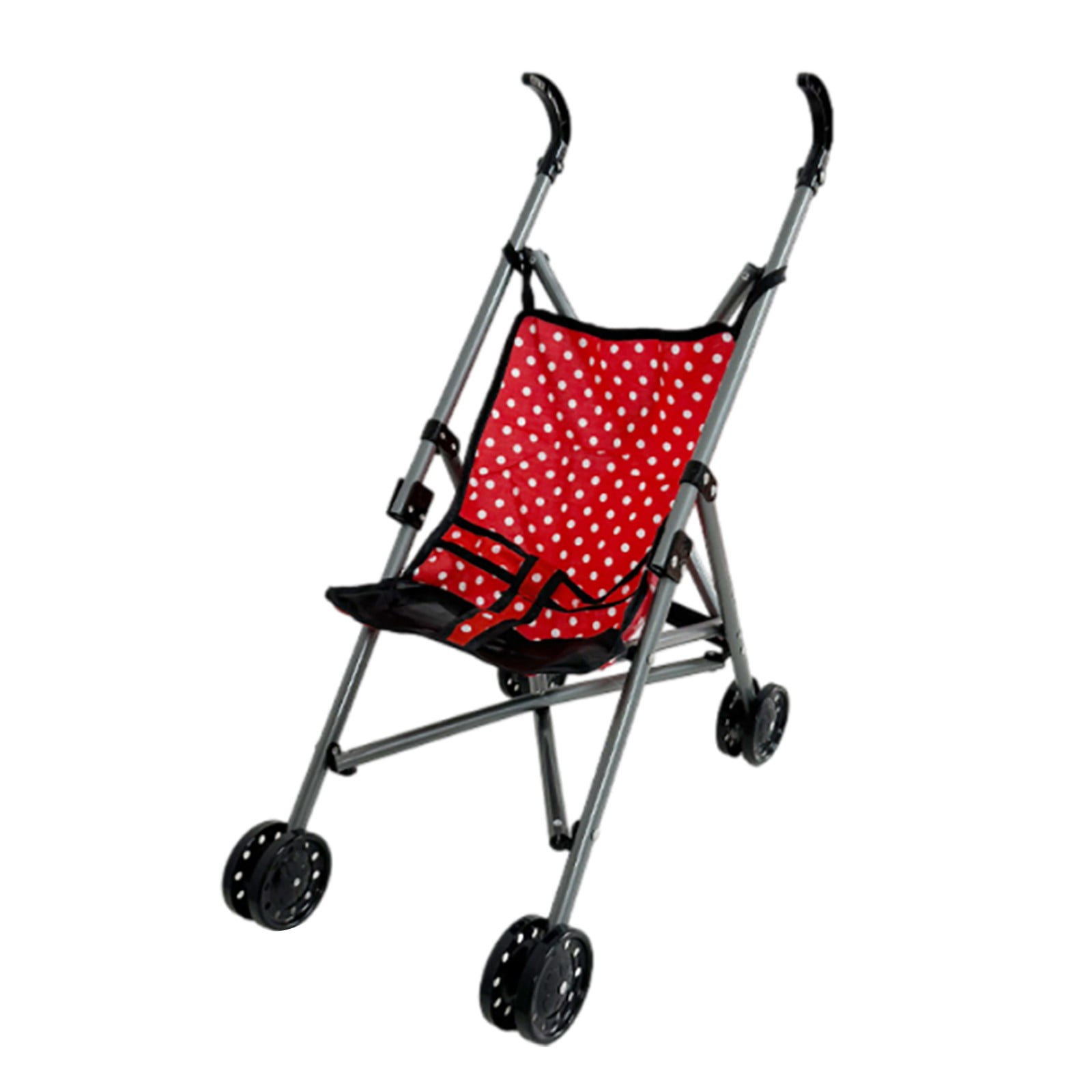 Doll Stroller for Toddlers - Realistic Foldable Baby Doll Pram with ...