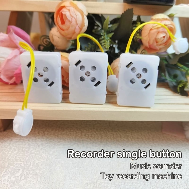 Doll Toy Recorder Single Button Music Recording Box Recordable Voice Re ...