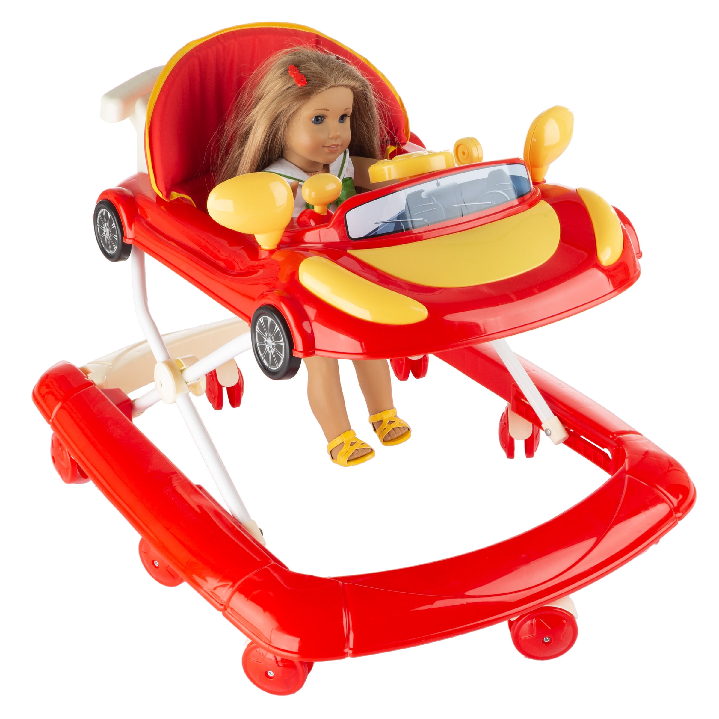 Hey! Play! Doll Walker Baby Doll Adjustable Height Push Toy with ...