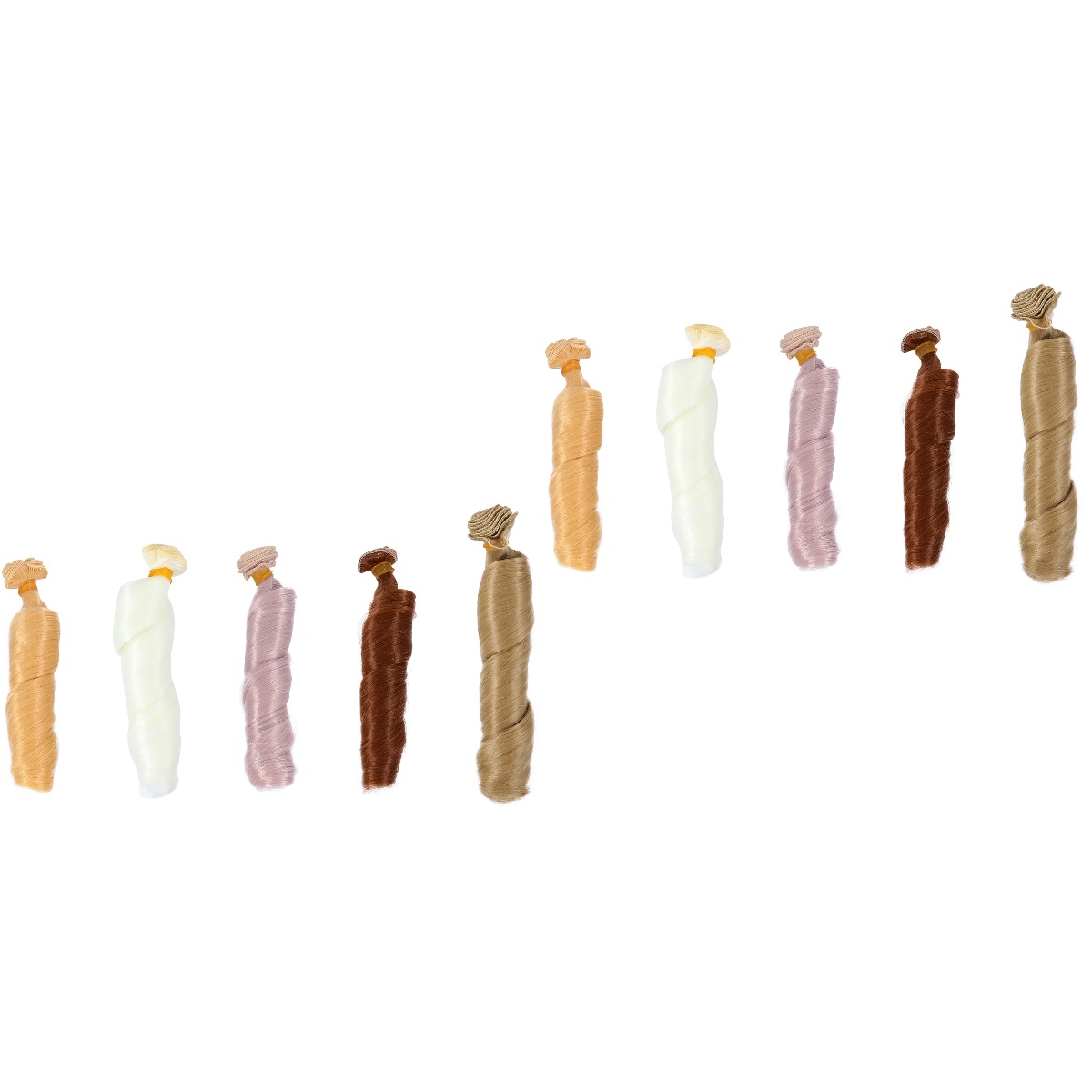 Doll Wig 10 Pcs Making Supply Fiber Hair for Wigs Replacement High ...