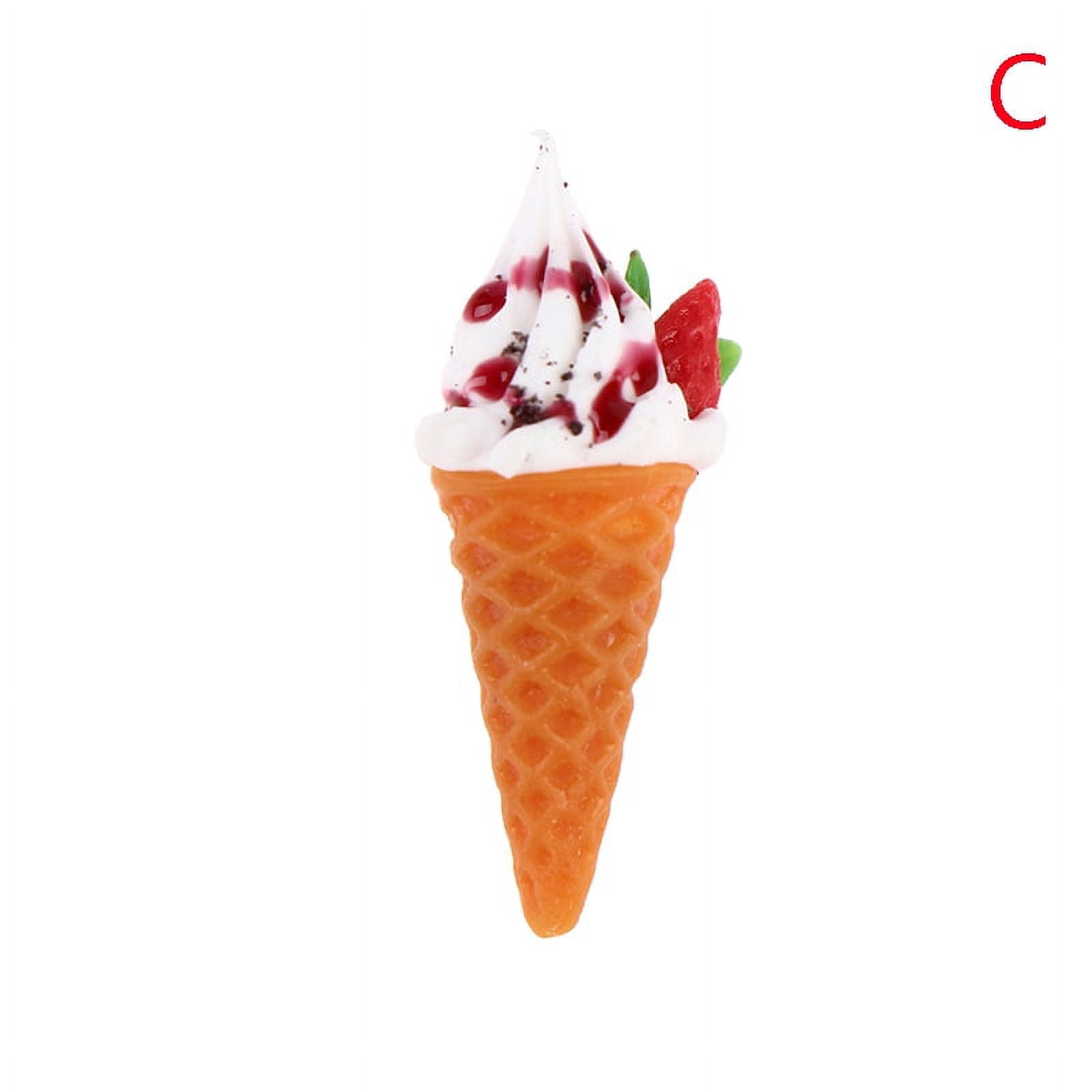 DollHouse food and play scene miniature toy model simulation ice cream ...