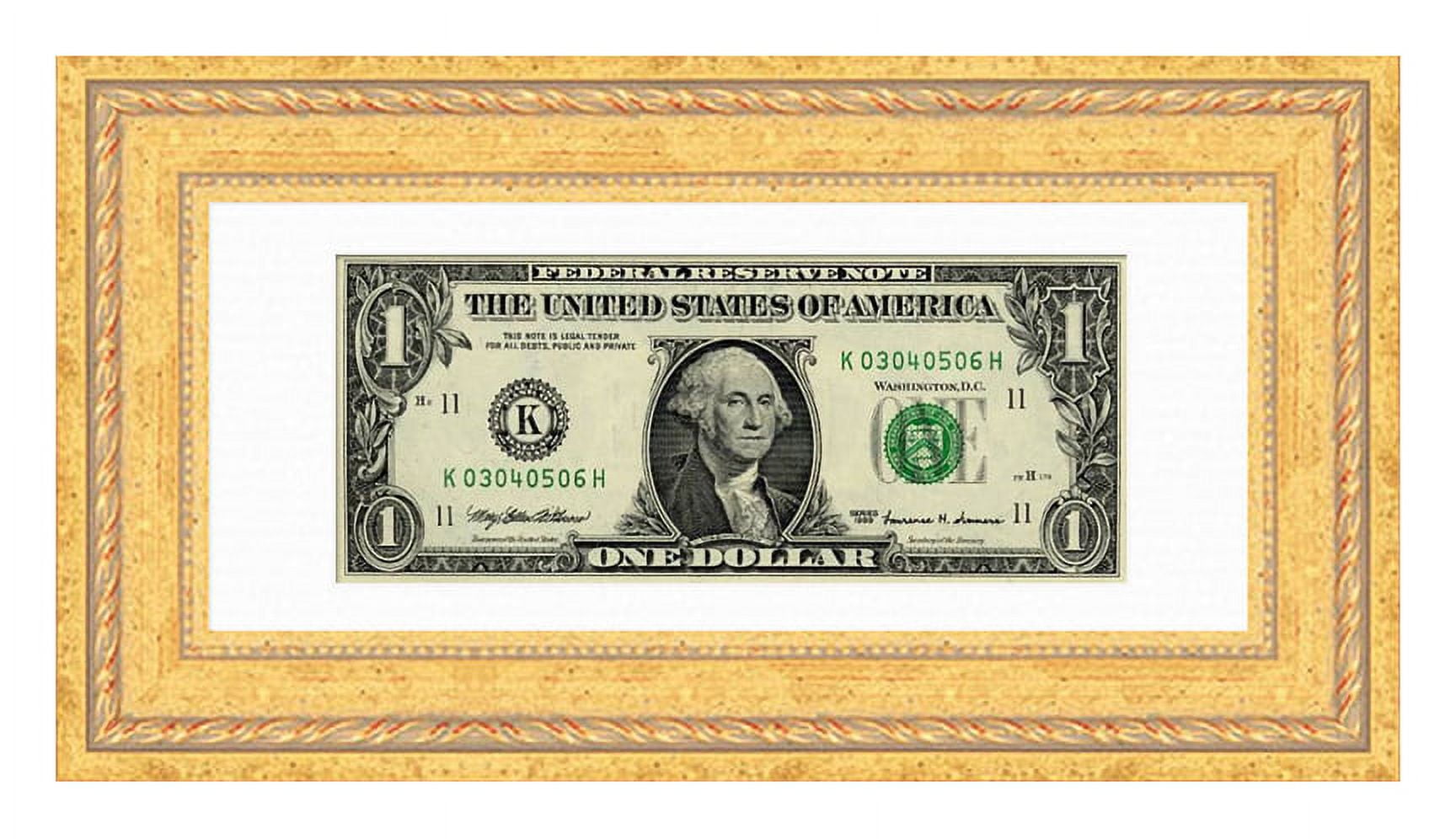 Dollar Bill Frame For Your First Dollar - Decorative Gold Traditional ...