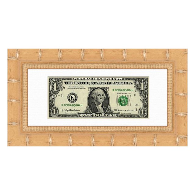 Dollar Bill Frame For Your First Dollar - Natural Wood Japanese ...
