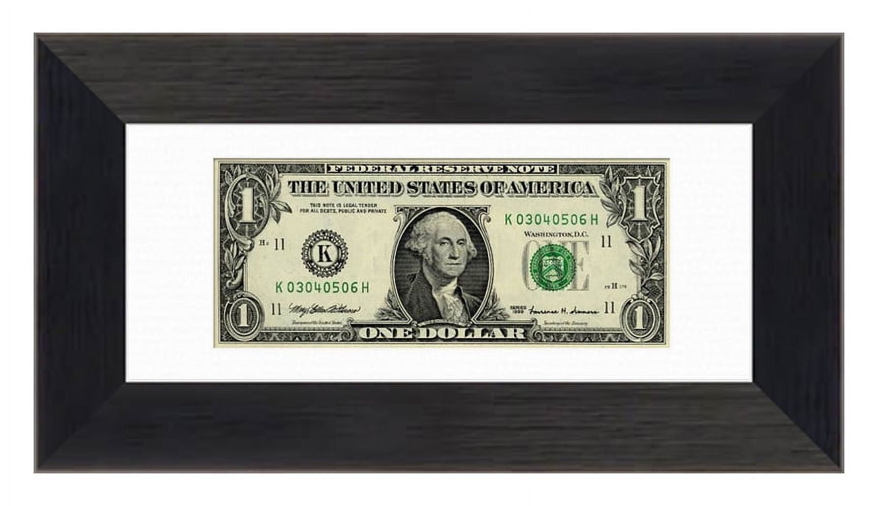 Dollar Bill Frame For Your First Dollar - Rustic Black Farmhouse ...