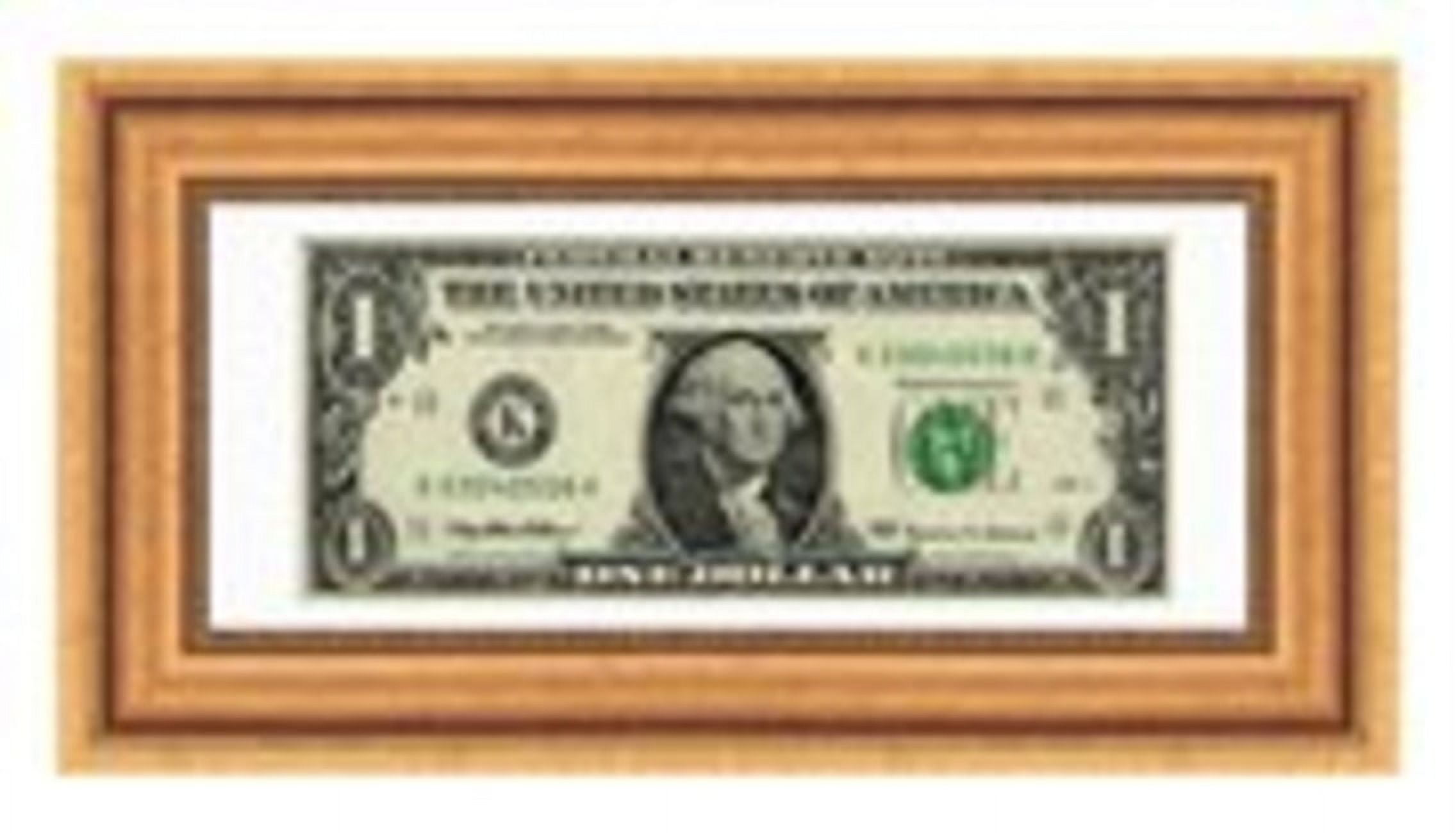 Dollar Bill Frame For Your First Dollar - Vintage Gold Traditional ...