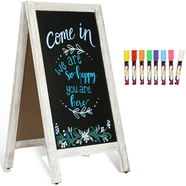 RHF 22" x 40" Standing Chalkboard Easel, Chalkboard Sign, A Framed ...