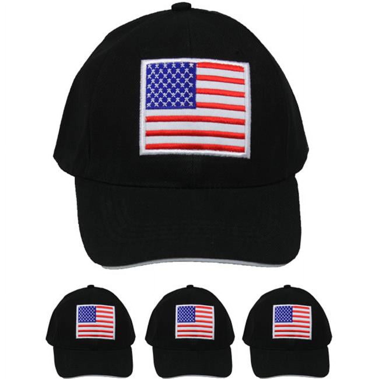 Dollar Days 1930505 Assorted Colors American Flag Baseball Cap, Pack of ...