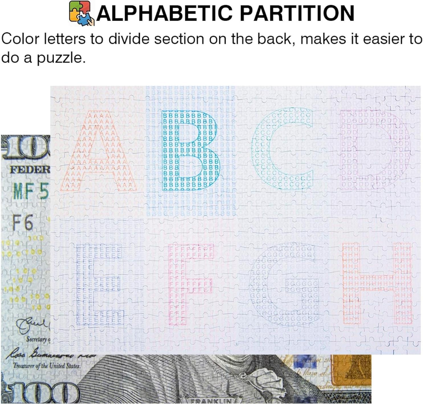 Dollar Jigsaw Puzzle 500 Pieces, Intellectual Entertainment Educational ...