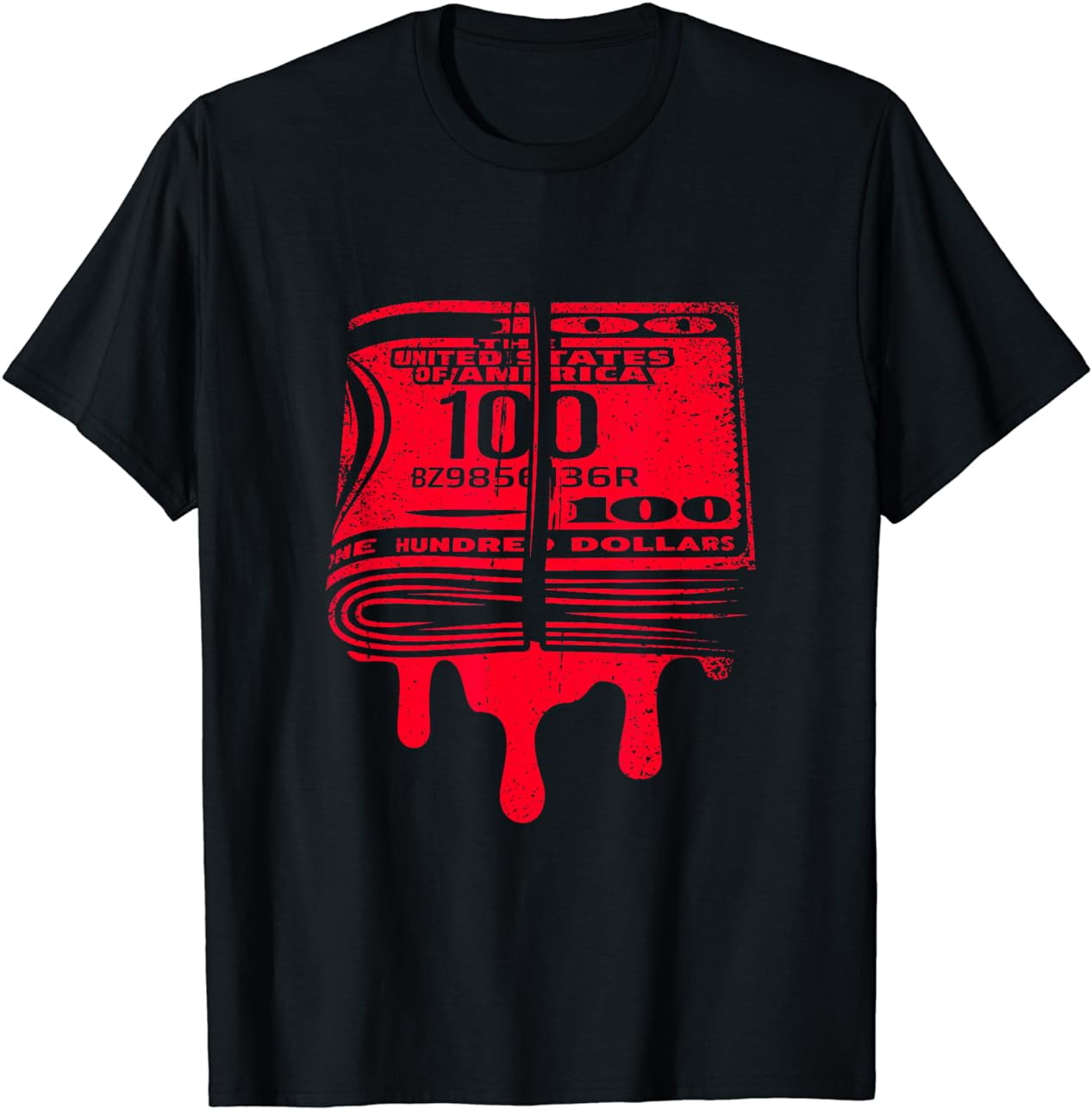 Dollar Money Blood Rich Cash Millionaire Trading Business T-Shirt ...