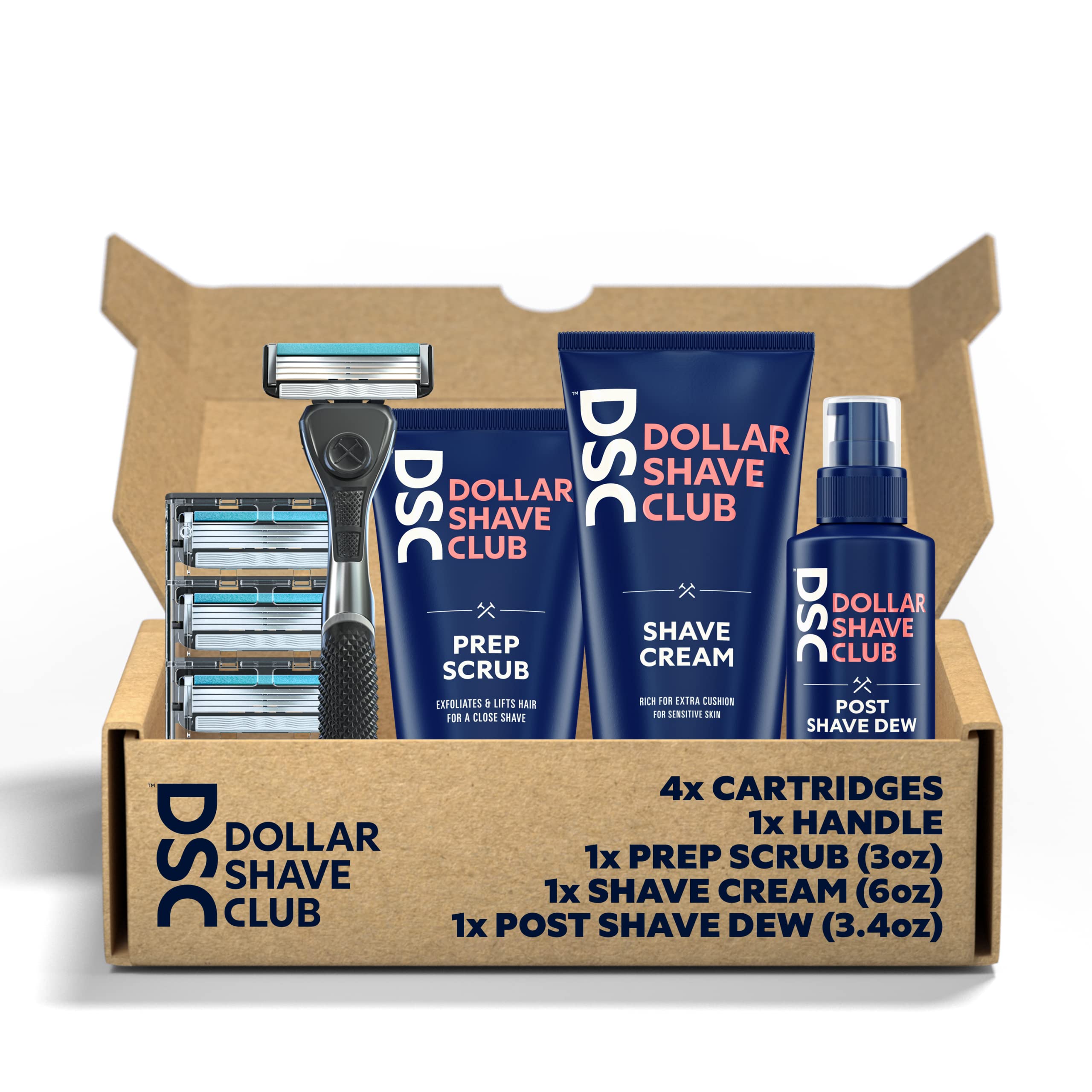 Dollar Shave Club | 4-Blade Ultimate Shave Bundle | Diamond Grip Club ...