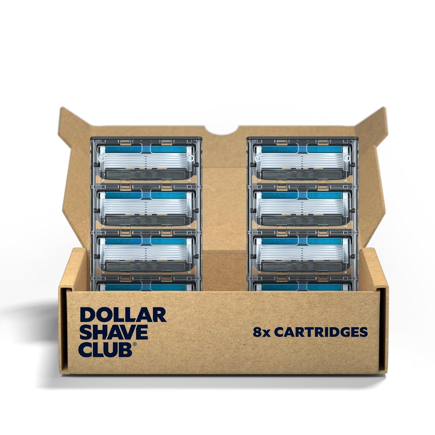 Dollar Shave Club | 6 Blade Razor Refills (8 Pack) | 6 Stainless Steel ...