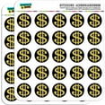 Dollar Sign Gold and Black 50 1" Planner Calendar Scrapbooking Crafting ...
