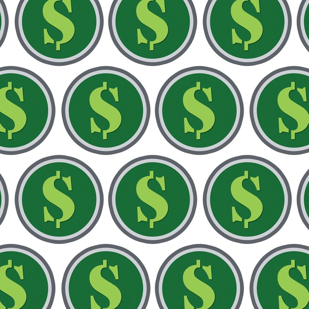 Dollar Sign Money Premium Gift Wrap Wrapping Paper Roll - Walmart.com
