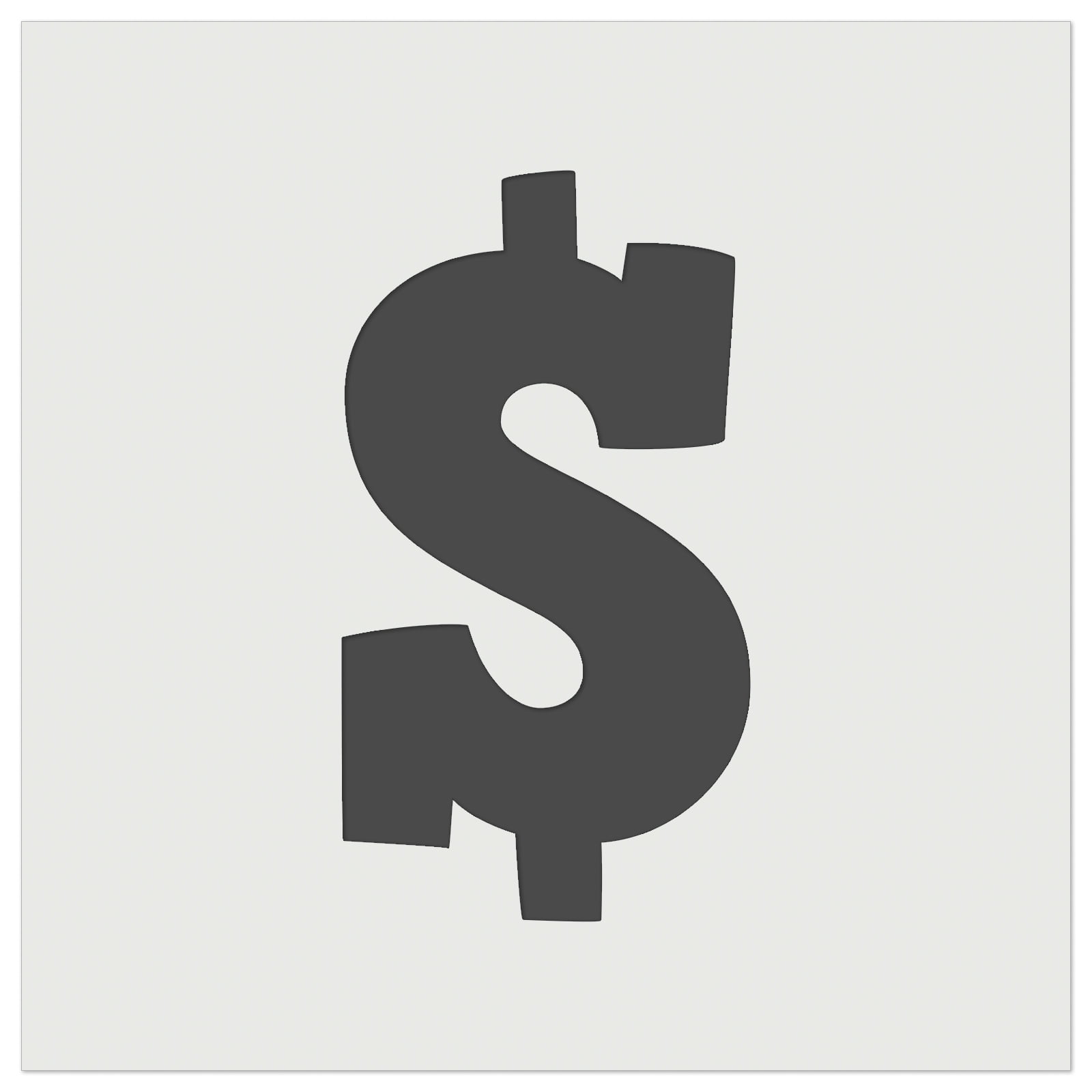Dollar Sign Money Symbol DIY Cookie Wall Craft Stencil - 4.5 Inch ...