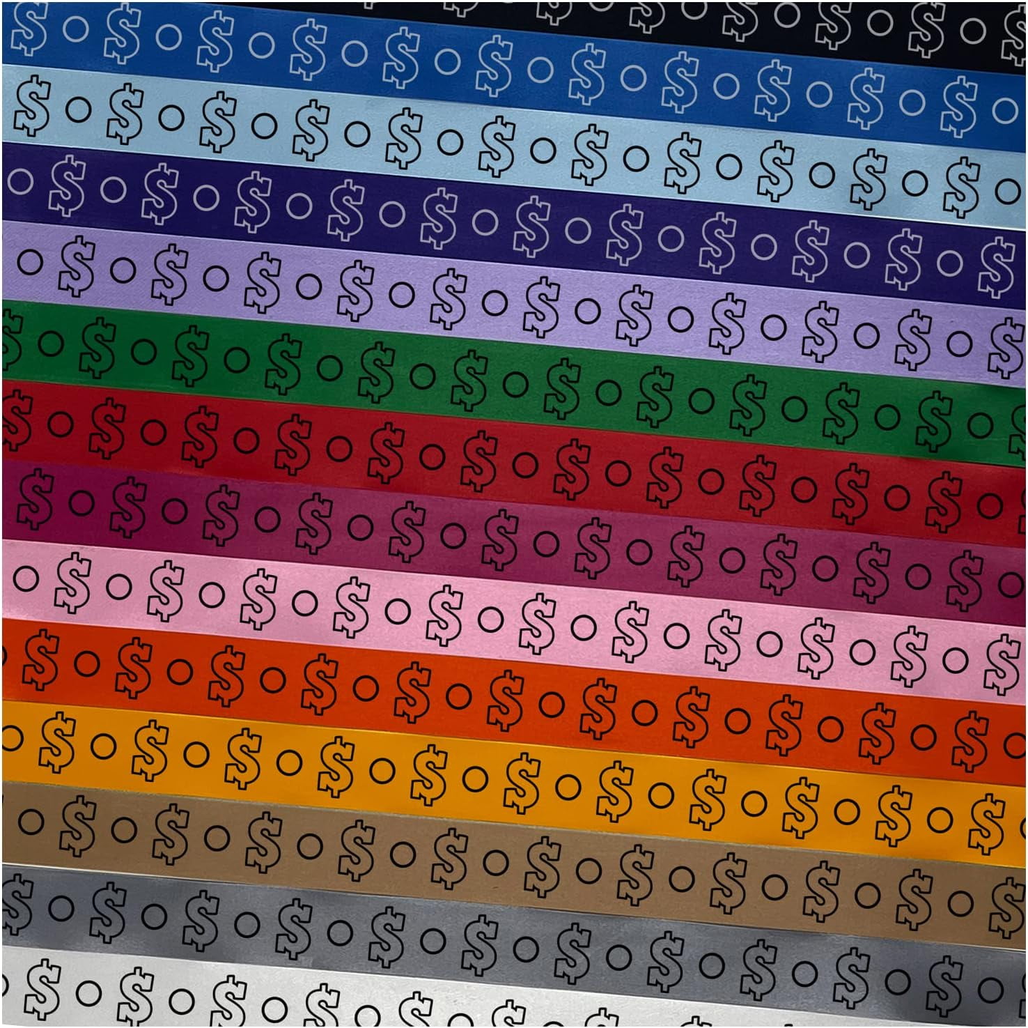 Dollar Sign Money Symbol Outline Ribbon for Bows Gift Wrapping DIY ...