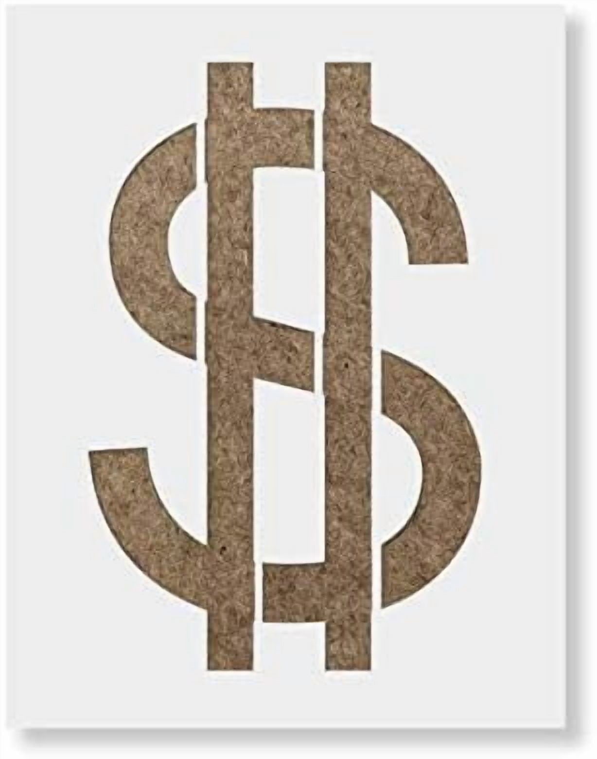 Dollar Sign Stencil - Dollar Signs, Money Symbols - Walmart.com