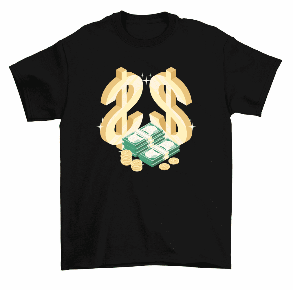 Dollar Signs Money Stacks Cash Hustler T-Shirt Men Women - Walmart.com