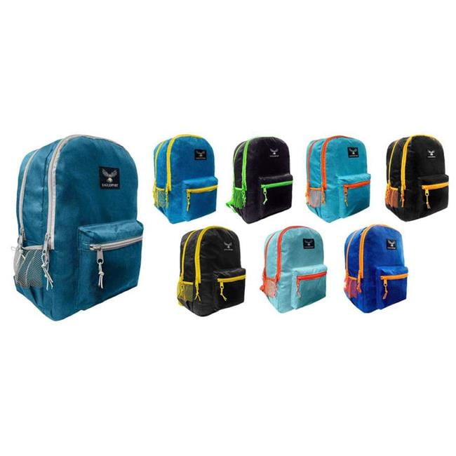 DollarDays 18 in. Assorted Color Backpacks - Case of 24 - Walmart.com