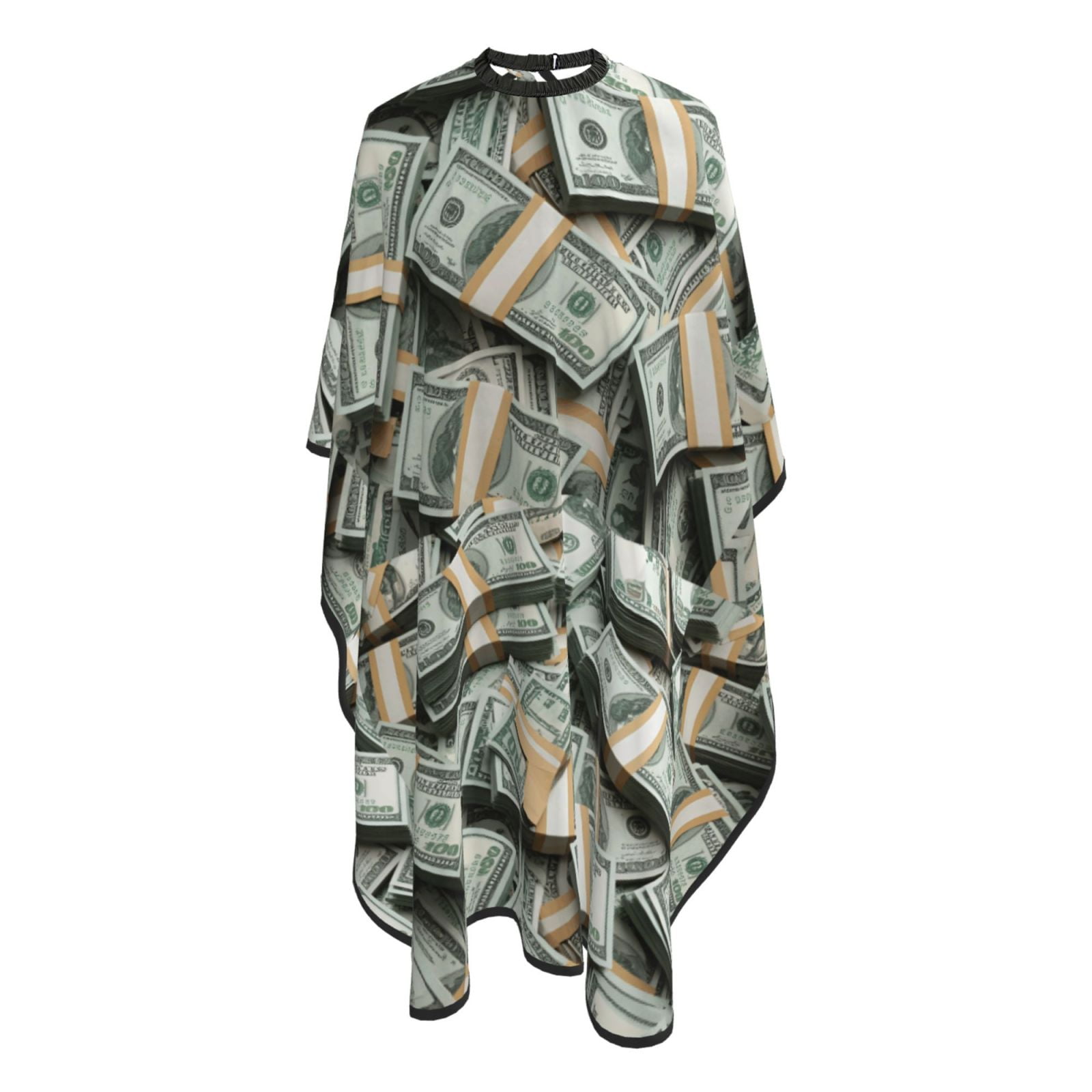 Dollars Pattern Hair Cutting Cape 66" x 55" Salon Cape with Adjustable ...